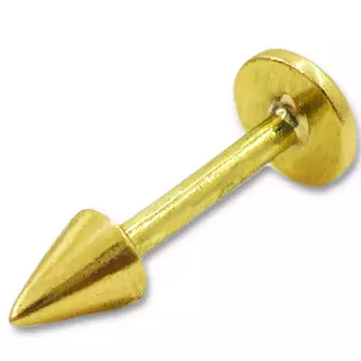 Piercing mentón flecha oro 18 kts - Entre Joyas - Caballito